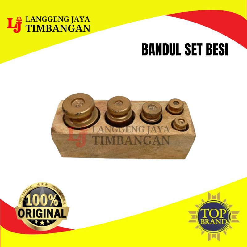 Jual Bandul/ANAK TIMBANGAN besi 1set 1kg 500gr 200gr 100gr 50gr dan ...