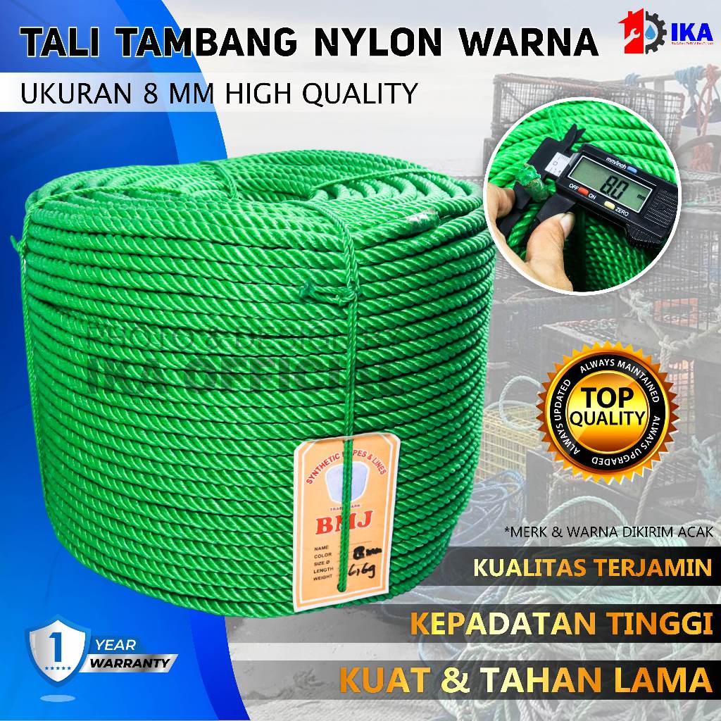 Jual TALI TAMBANG ROLL PP 8 MM MURAH / TALI TAMBANG PPD / TALI PROYEK ...