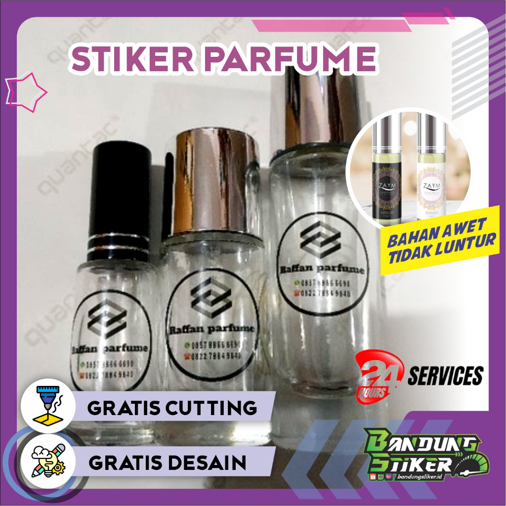Jual Bandung Stiker - Print Sticker Botol Parfum Label Custom Premium ...
