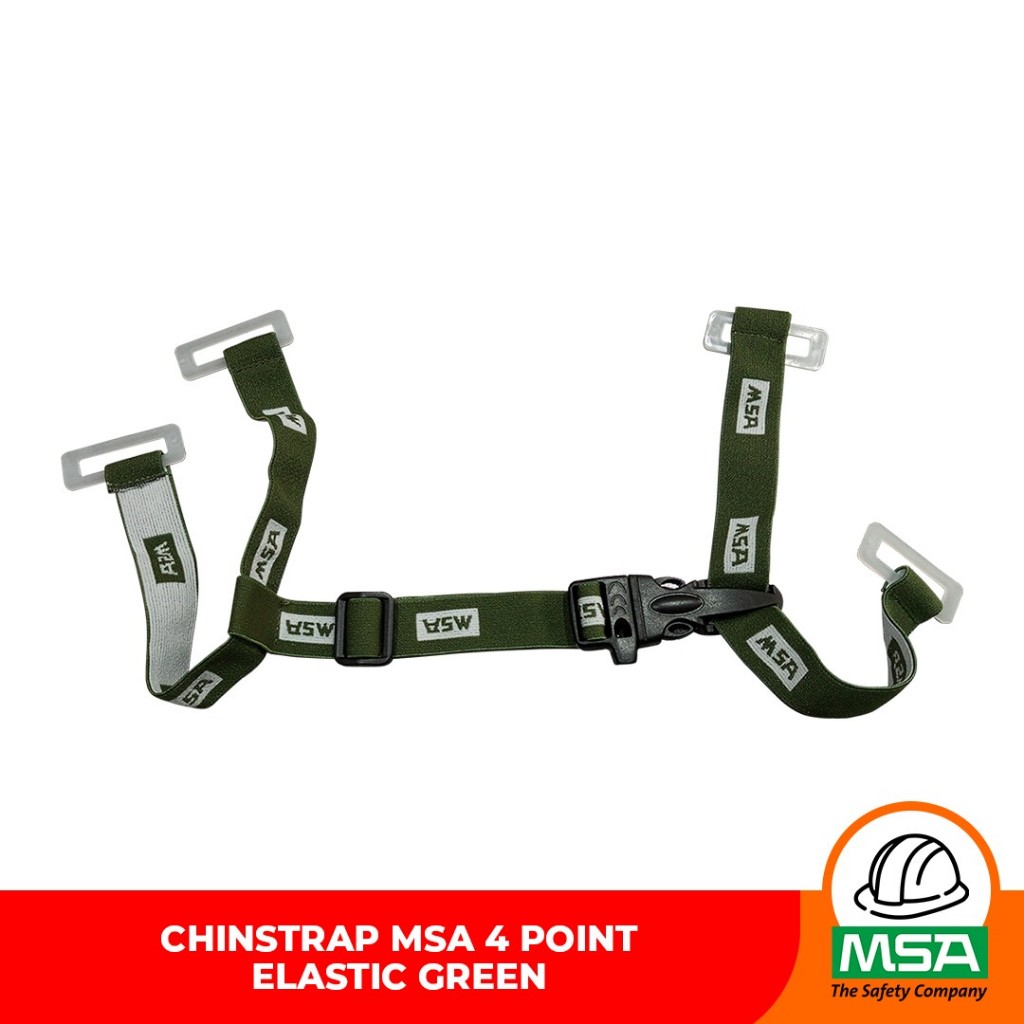 Jual Tali Dagu MSA Chinstrap 4 Point Elastic Green Tali Helm Proyek ...