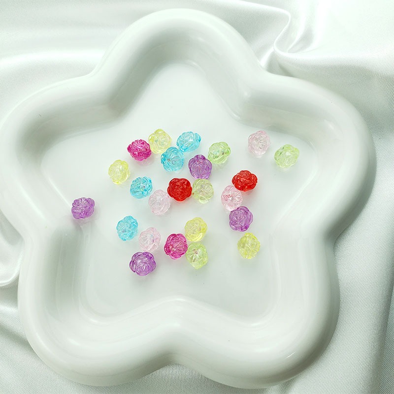 Jual 100pcs | Manik Rose Akrilik transparan | Manik Mawar Aestetik ...