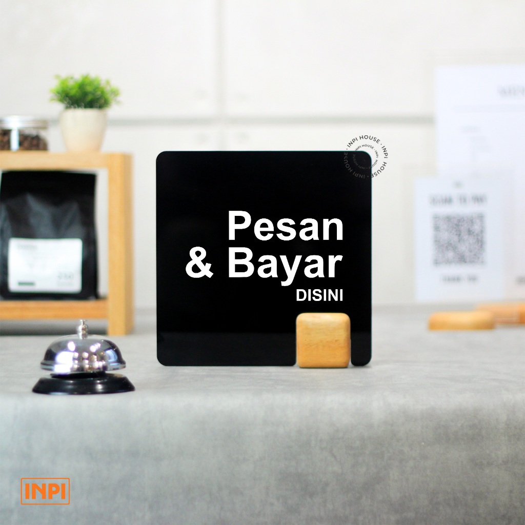 Jual Sign Pesan dan Bayar Disini Kayu Akrilik Persegi - INPI House ...