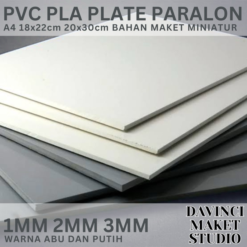Jual (A4) PVC PLA PLATE SHEET 2mm 3mm 5mm - Lembar Plat PVC Paralon ...