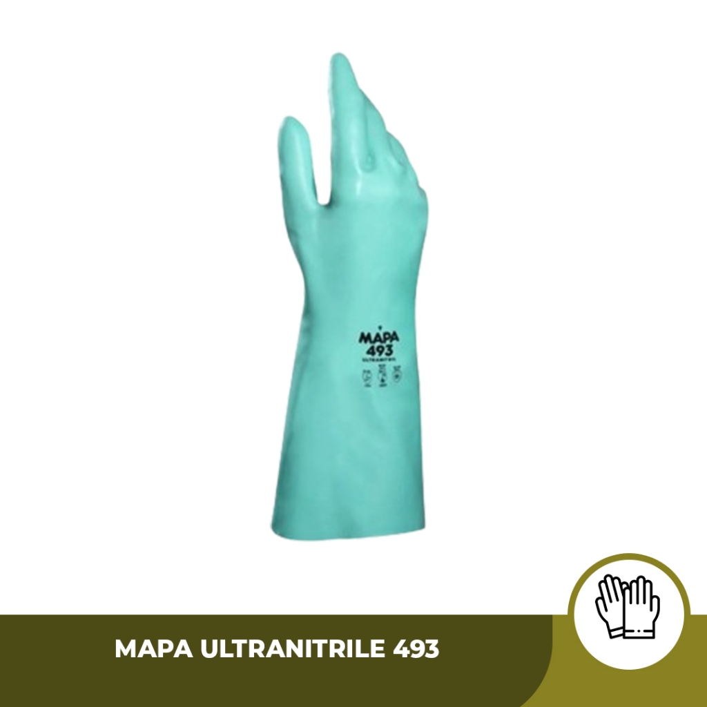 Jual Safety Gloves MAPA Ultranitrile Chemical Glove 14" Sarung Tangan ...