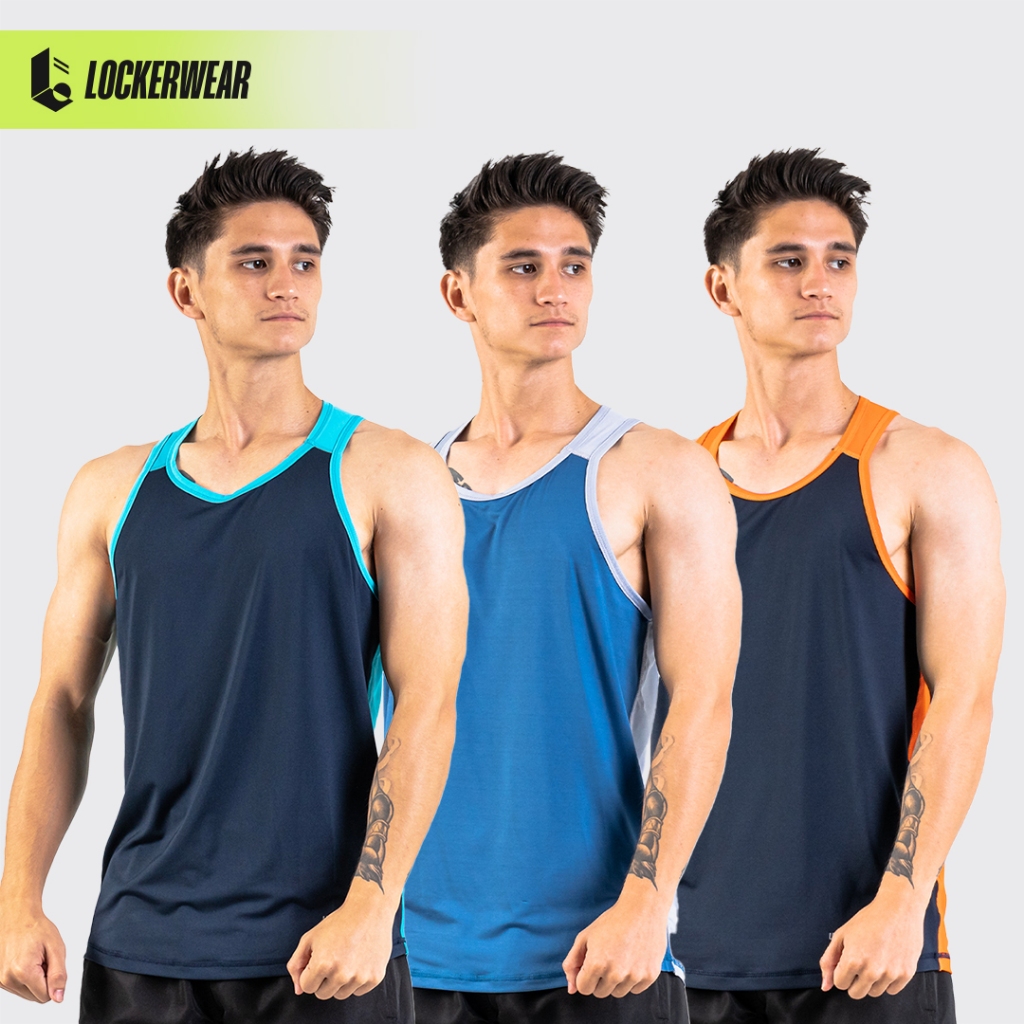 Jual Singlet Gym Fitness Pria Compression Slim Dry Fit Sleeveless Tanpa ...