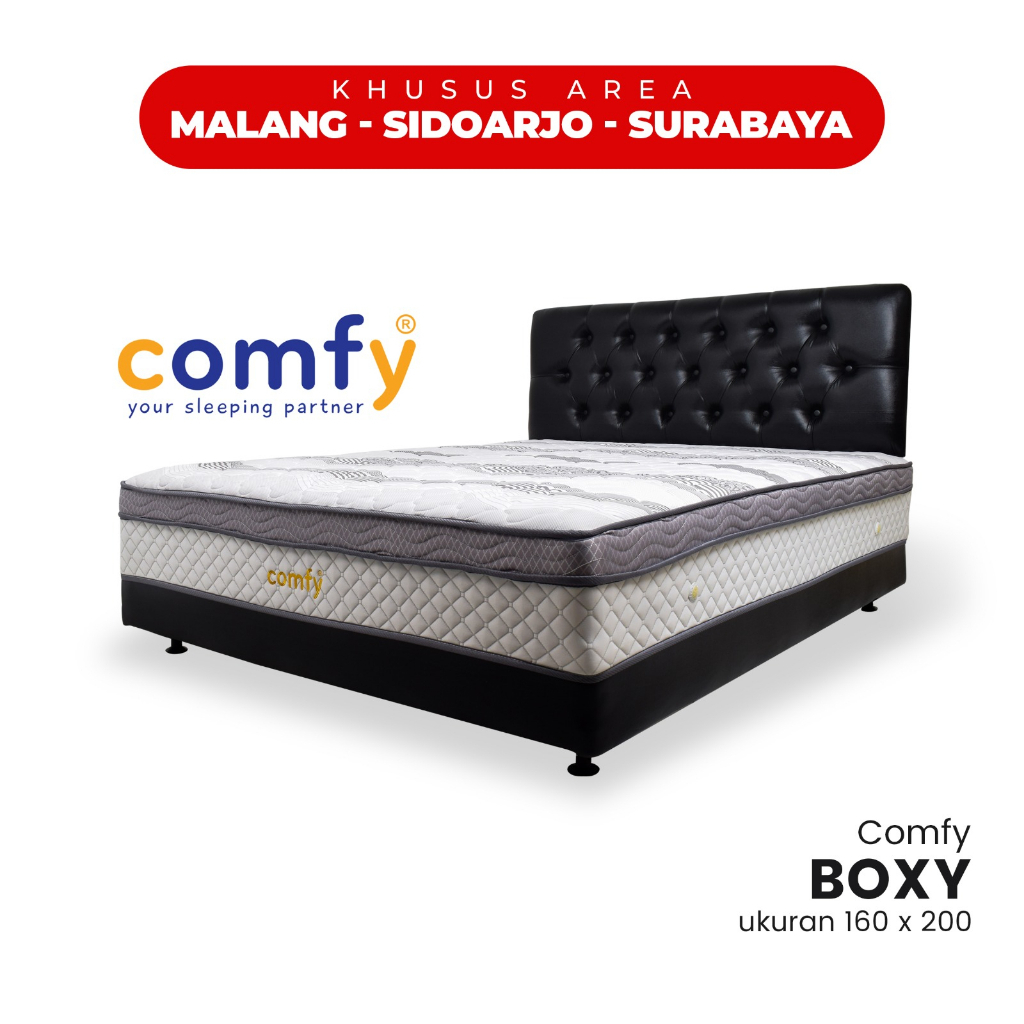 Jual Set Springbed Boxy Comfy ukuran 100 - 180 cm x 200 cm Termurah ...