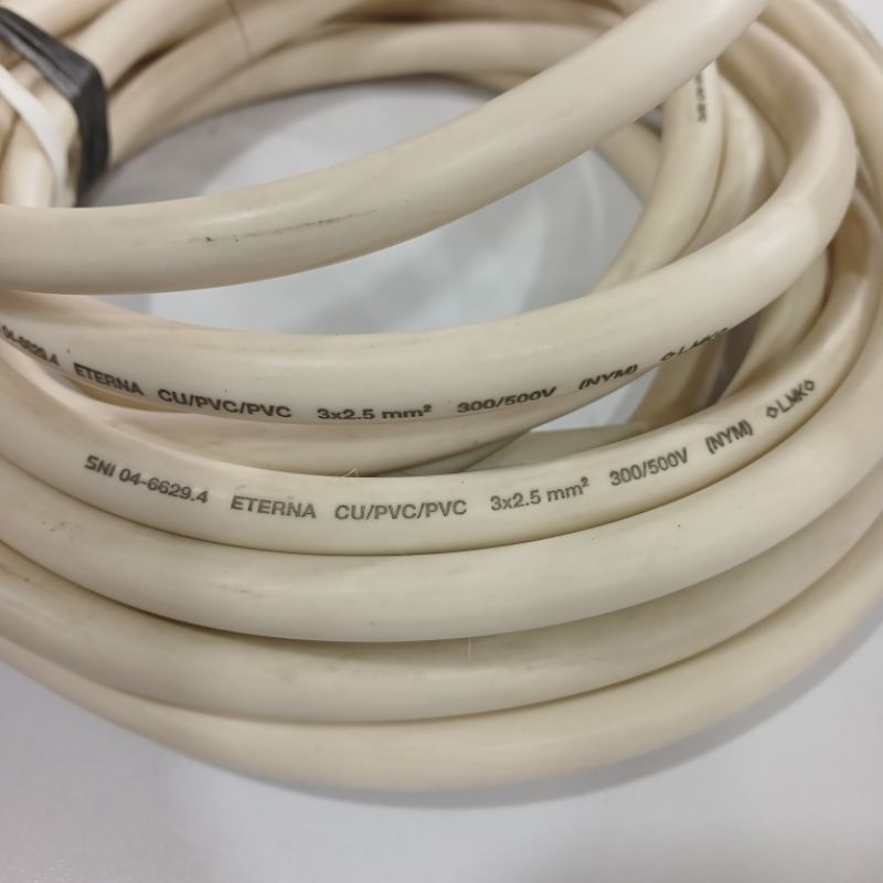 Jual Kabel listrik NYM ETERNA 3x2,5mm / kabel engkel [ecer per 1 meter] | Shopee Indonesia