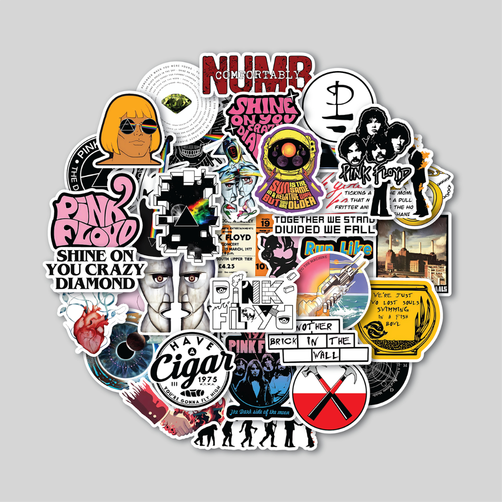 Jual STICKER PACK PINK FLOYD | STICKER TUMBLER | STIKER LAPTOP KOPER ...