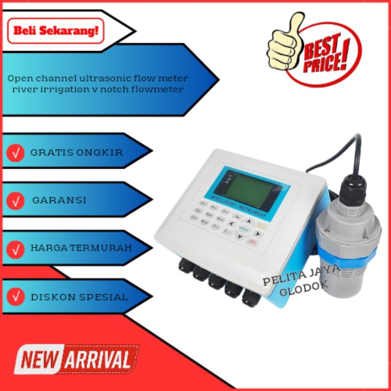 Jual Open channel ultrasonic flow meter river irrigation v notch ...