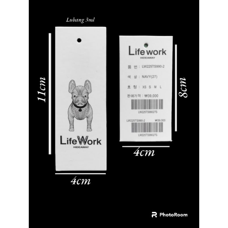 Jual HANGTAG LIFEWORK | LABEL / MEREK LIFEWORK SET (300 pcs) | Shopee Indonesia