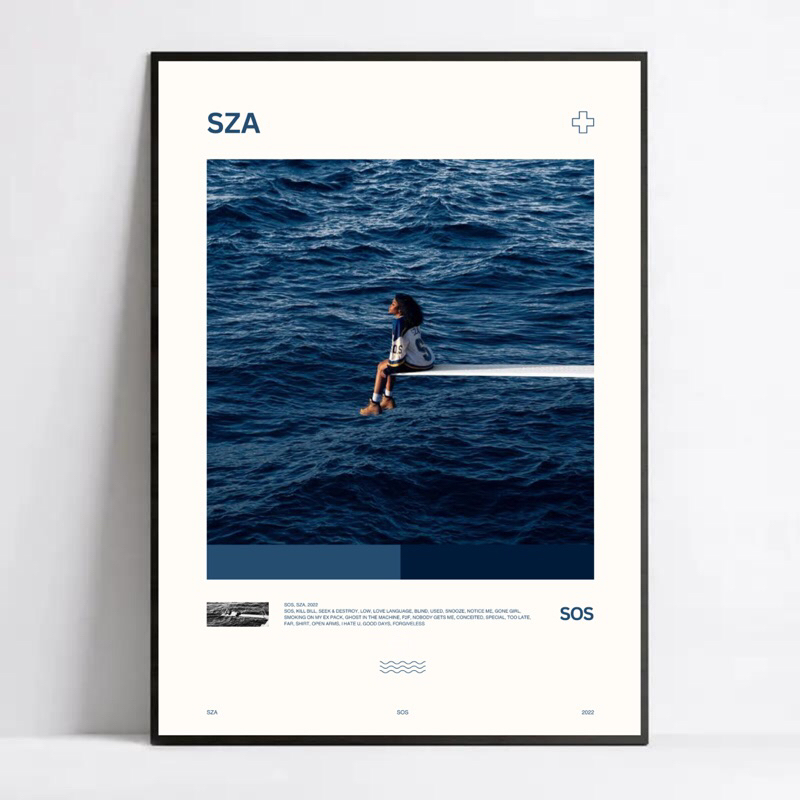 Jual Poster Frame - SZA - SOS | Shopee Indonesia