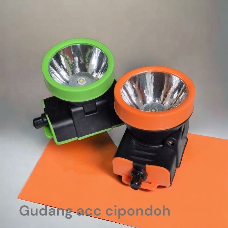 Jual senter Kepala model tombol on of puter pakai batrai AA | Shopee Indonesia