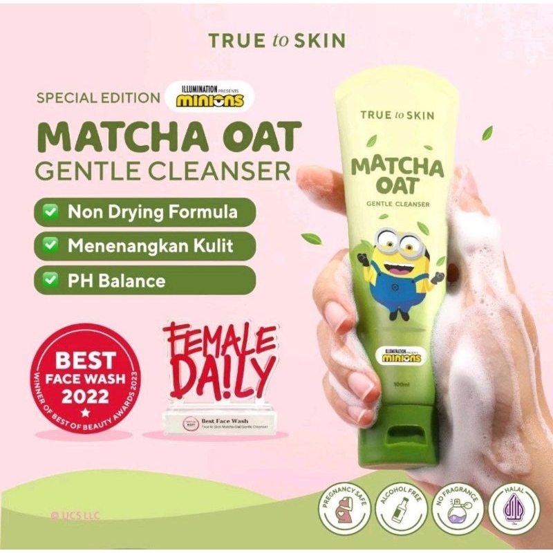 Jual [MINIONS EDITION] True to Skin Matcha Out Gentle Cleanser 100 ml ...