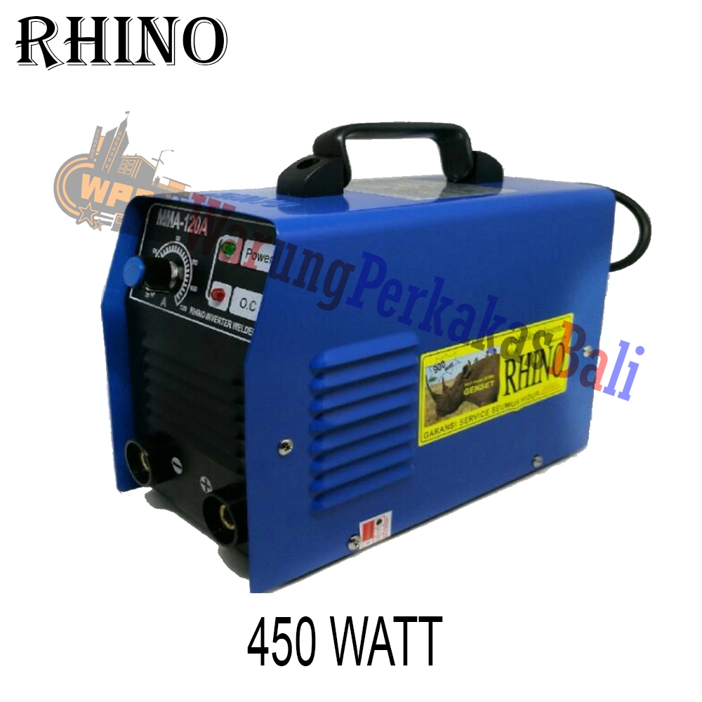 Jual RHINO Travo Las 120A BLUE 450 Watt Mesin Trafo Las Listrik MMA120 ...