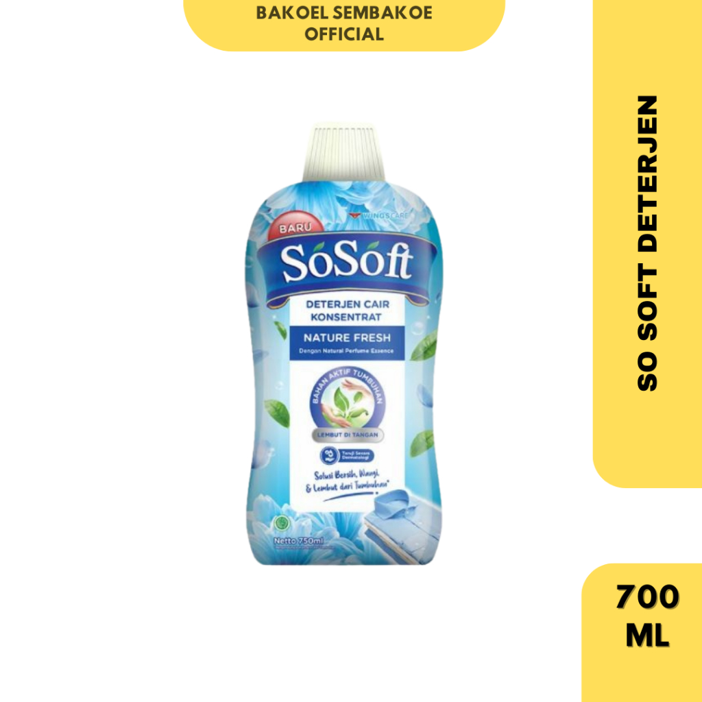 Jual SOSOFT DETERGEN CAIR 700ML | Shopee Indonesia