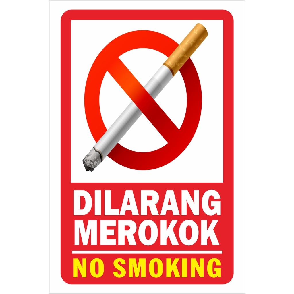 Jual STIKER DILARANG MEROKOK, AKRILIK DILARANG MEROKOK | Shopee Indonesia