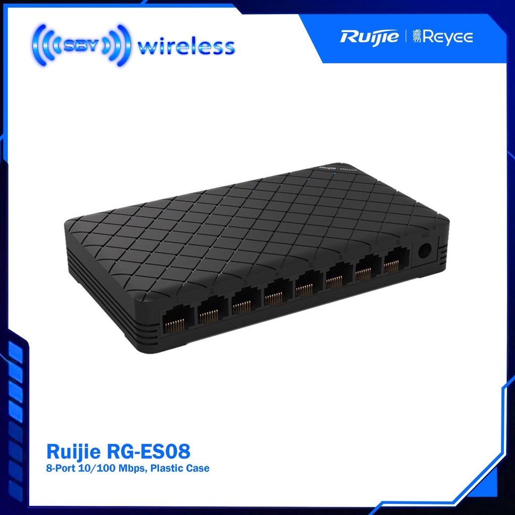 Jual RUijie Reyee RG-ES08G Switch Hub 8 Port GIGABIT Plastic case ...