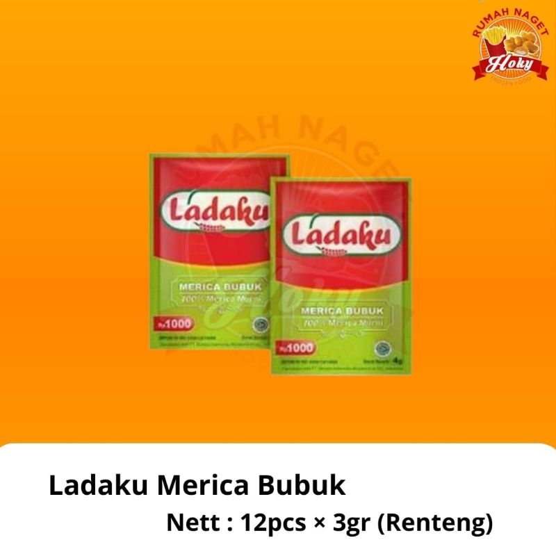 Jual Ladaku Merica Bubuk / Renteng ( 12pcs × 3g ) | Shopee Indonesia