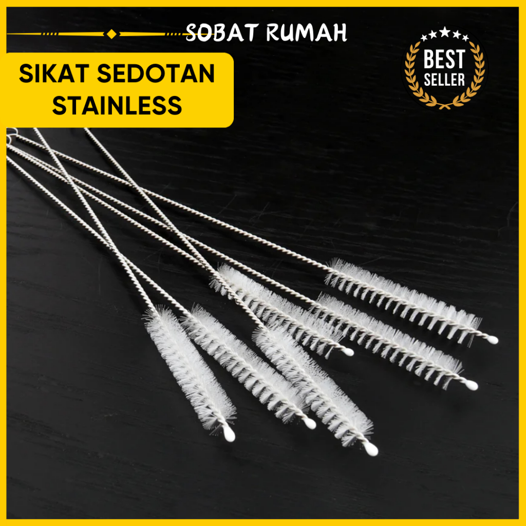 Jual SIKAT SEDOTAN Pembersih Botol Minum Tumbler Panjang Stainless ...