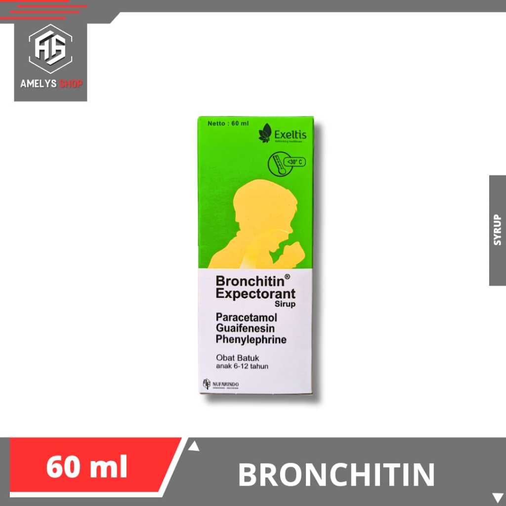 Jual BRONCHITIN EXPECTORANT SIRUP 60 ml | Shopee Indonesia