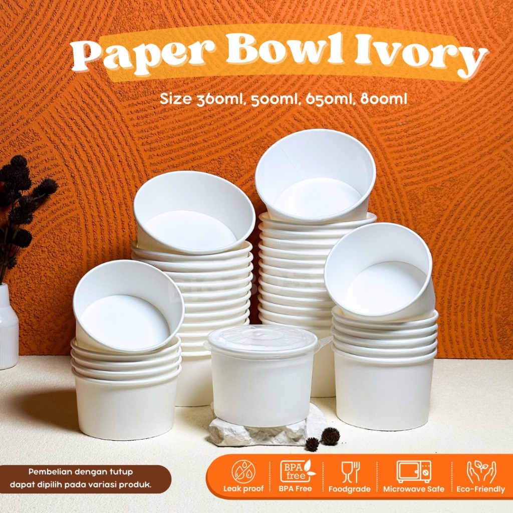Jual [CUSTOM FULL PRINT] Paper Bowl / Mangkok Kertas Rice Bowl 650ml ...