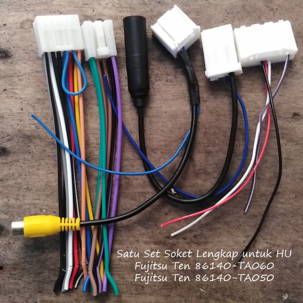 Jual Satu Set Soket Lengkap untuk HU Fujitsu Ten 86140-TA060/ Fujitsu ...