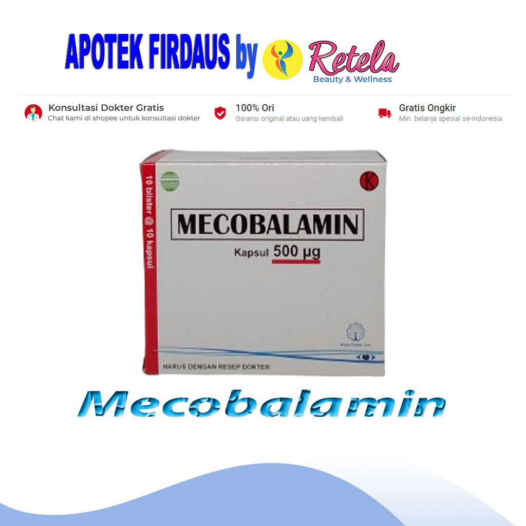 Jual MECOBALAMIN 500MG 1 STRIP 10 CAPSUL | Shopee Indonesia