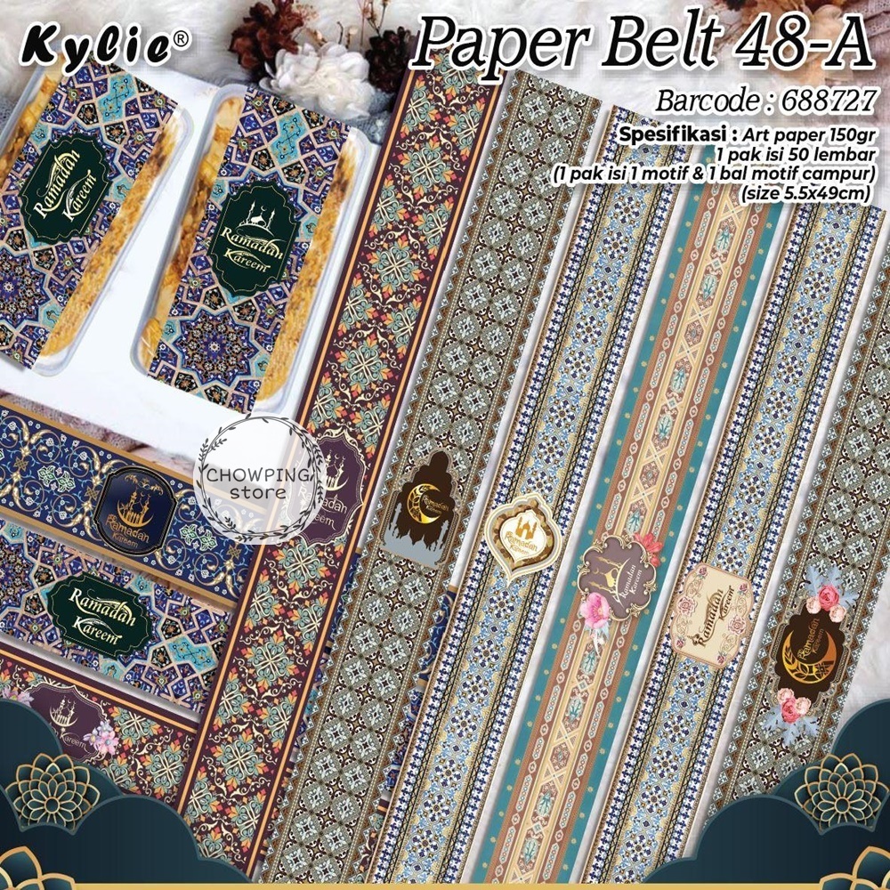 Jual 50pcs Paper Belt 48-A Toples Parcel Hampers Lebaran Idul Fitri ...