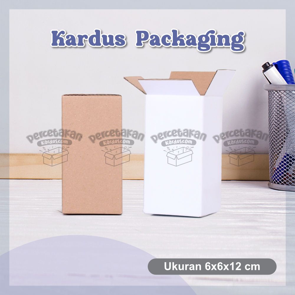 Jual BOX KARDUS Baru 6x6x12 cm DUS PACKING E-FLUTE | Kardus / Karton ...