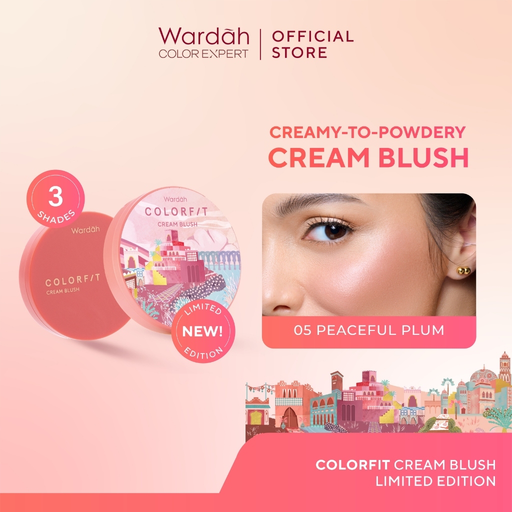 Jual BARU! Wardah Colorfit Cream Blush 3g- Formula ringan dan ...
