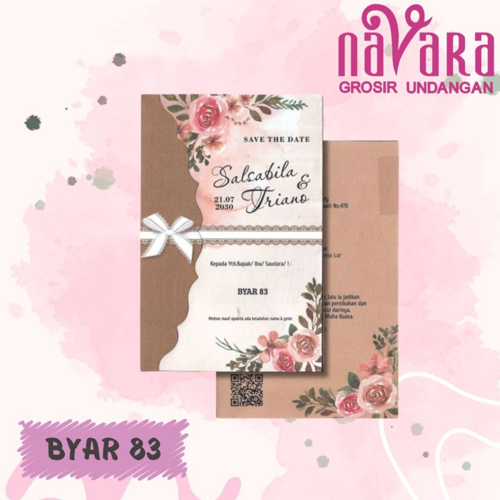 Jual Blangko undangan Byar 83 Harga murah grosir langsung dari produsen ...