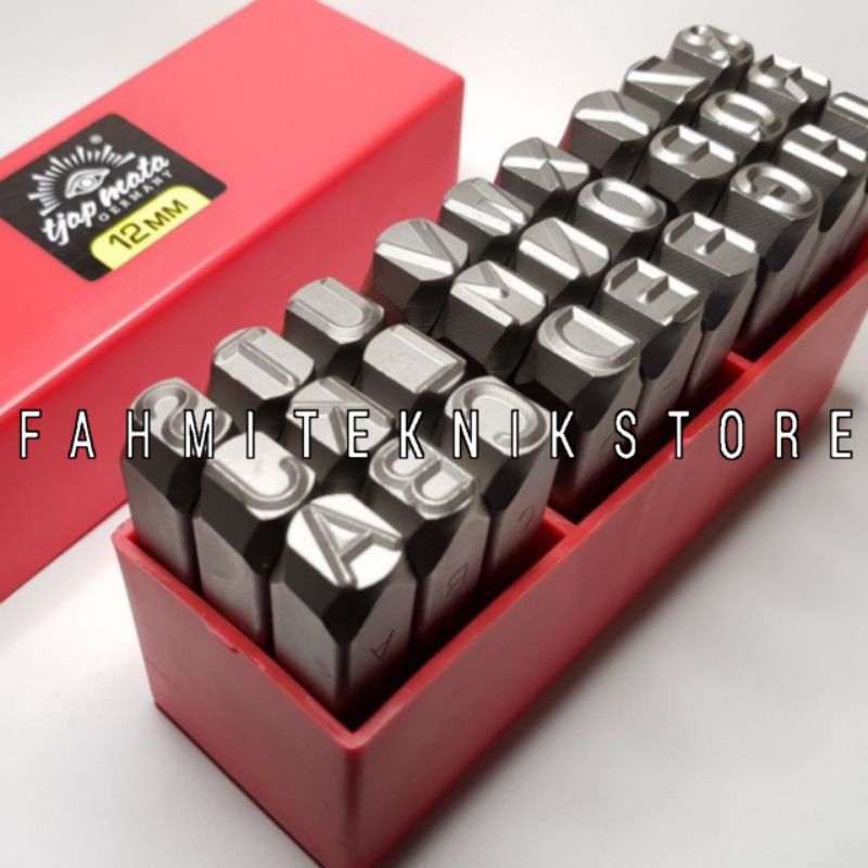 Jual Tjap Mata Huruf Ketok 2 3 4 5 6 8 9 10 12 Mm Stamp Punch Letter ...