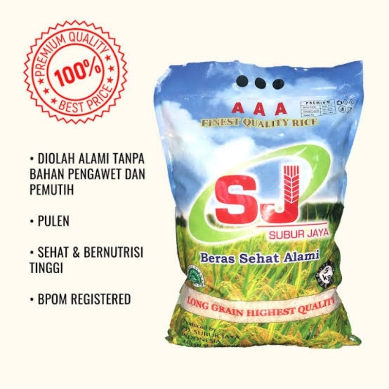 Jual BERAS Long Grain Highest Quality PREMIUM cap SJ - 20 Kg | Shopee Indonesia