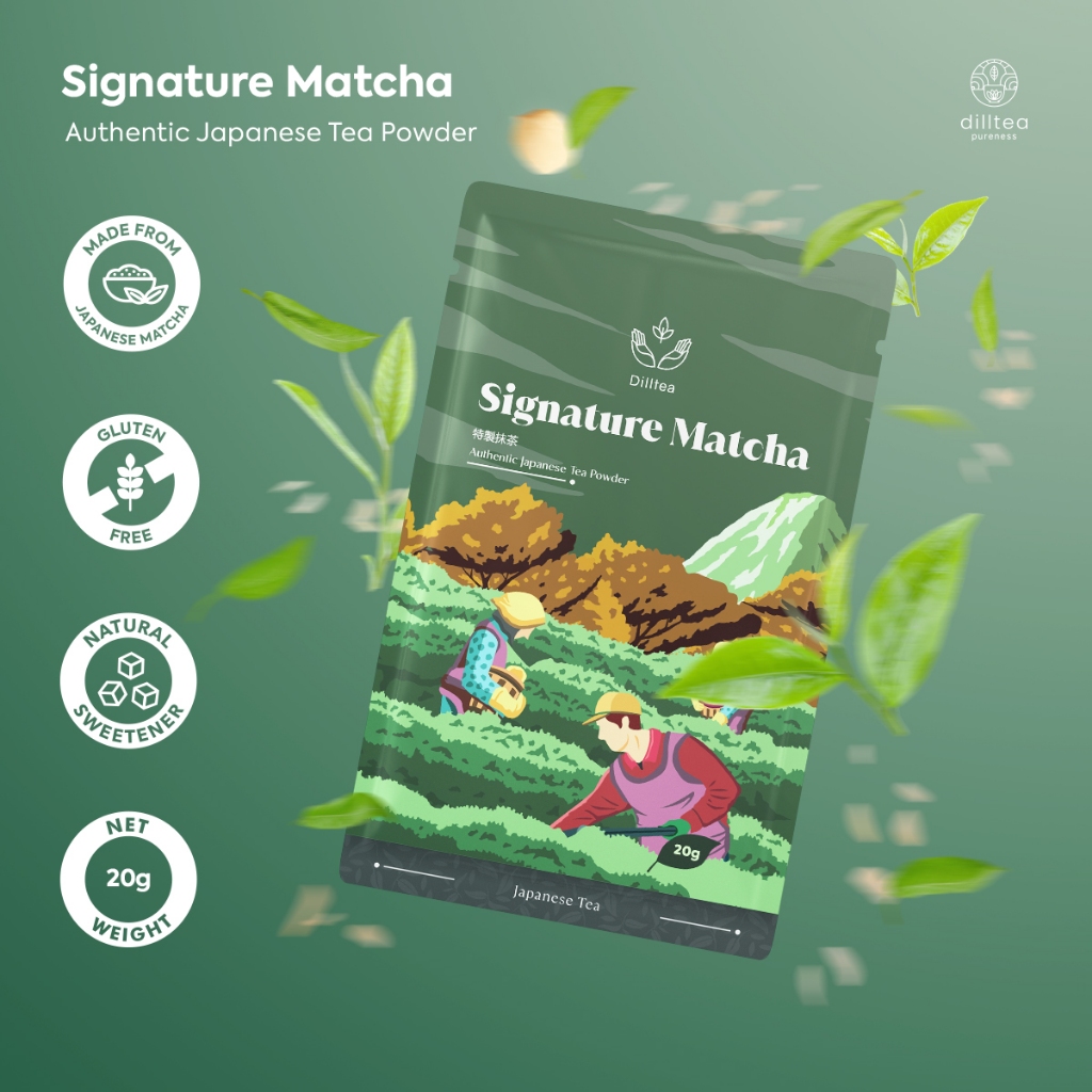 Jual DILLTEA Signature Matcha Powder sachet 20gr | Shopee Indonesia