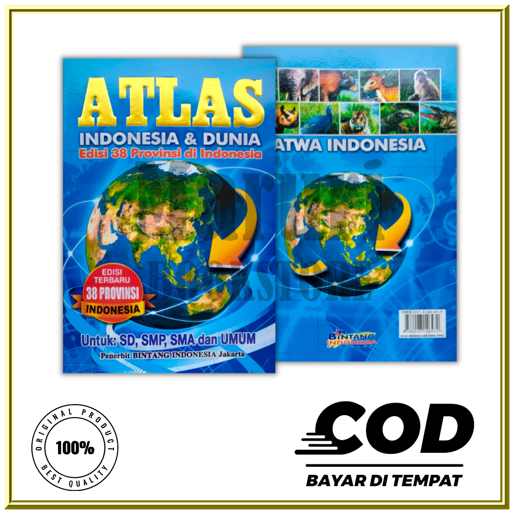 Jual Buku Atlas Terbaru Edisi 38 Provinsi di Indonesia - Bintang ...