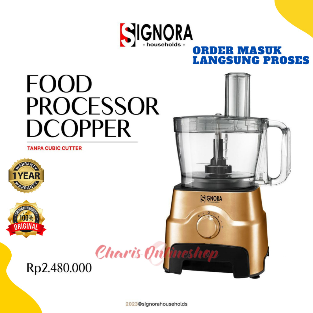 Jual SIGNORA | Food Processor Dcopper TANPA CUBIC CUTTER [AGEN RESMI ...