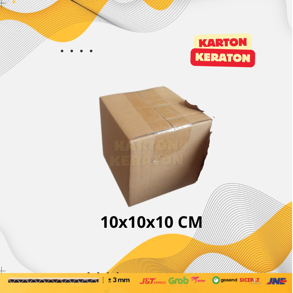 Jual Kardus Packing Polos Uk 10x10x10 CM | Karton Keraton | Shopee ...
