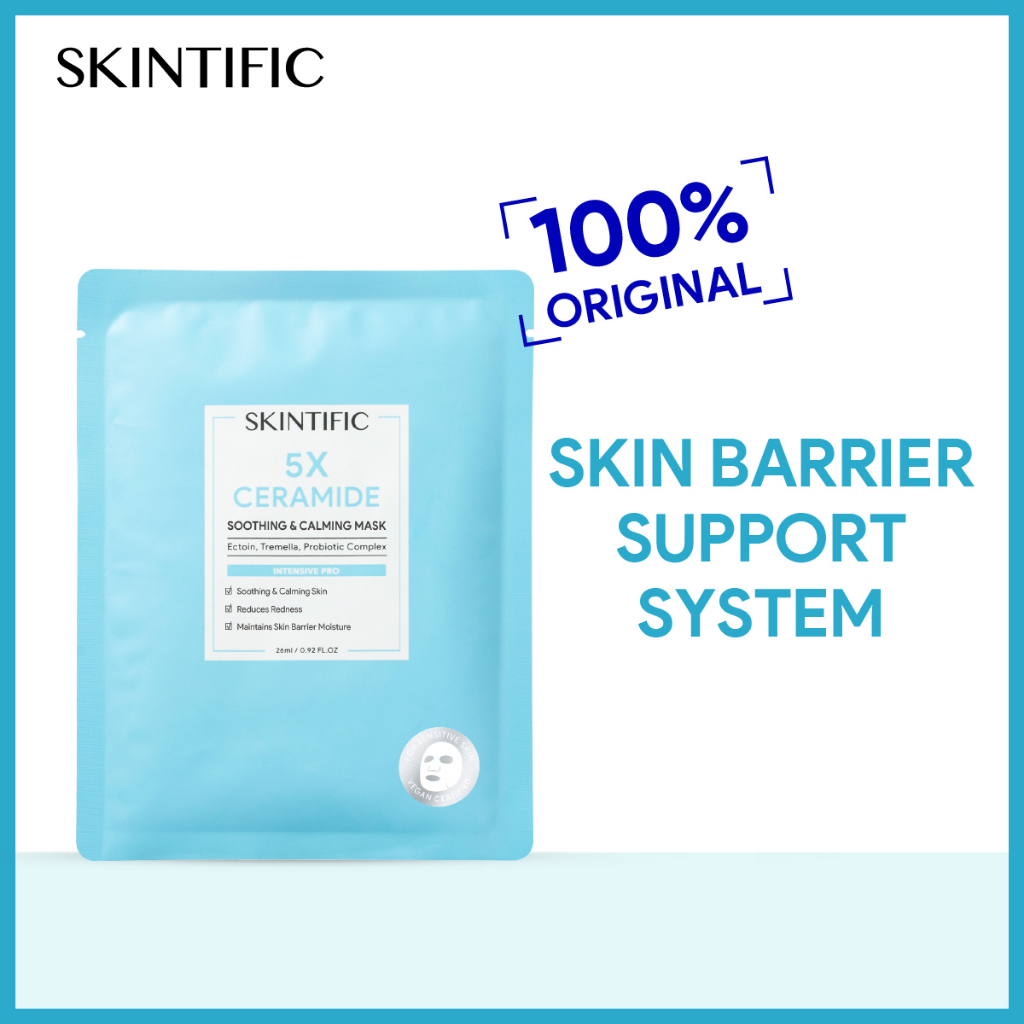 Jual SKINTIFIC Masker Wajah 5X Ceramide Soothing Mask ( sheet mask ...