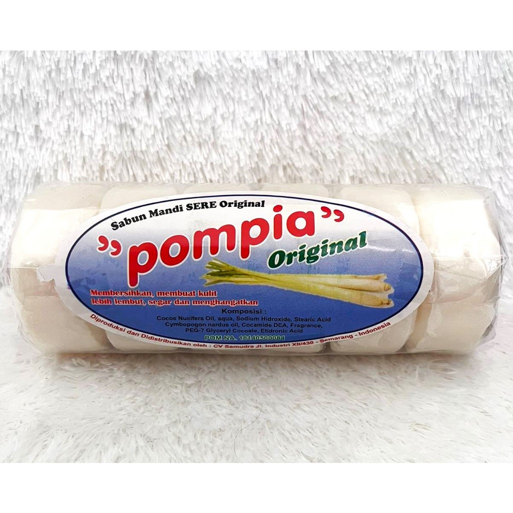 Jual Pompia Sabun Mandi Sereh Bulat 80gr 1 Slop isi 6pcs | Shopee Indonesia