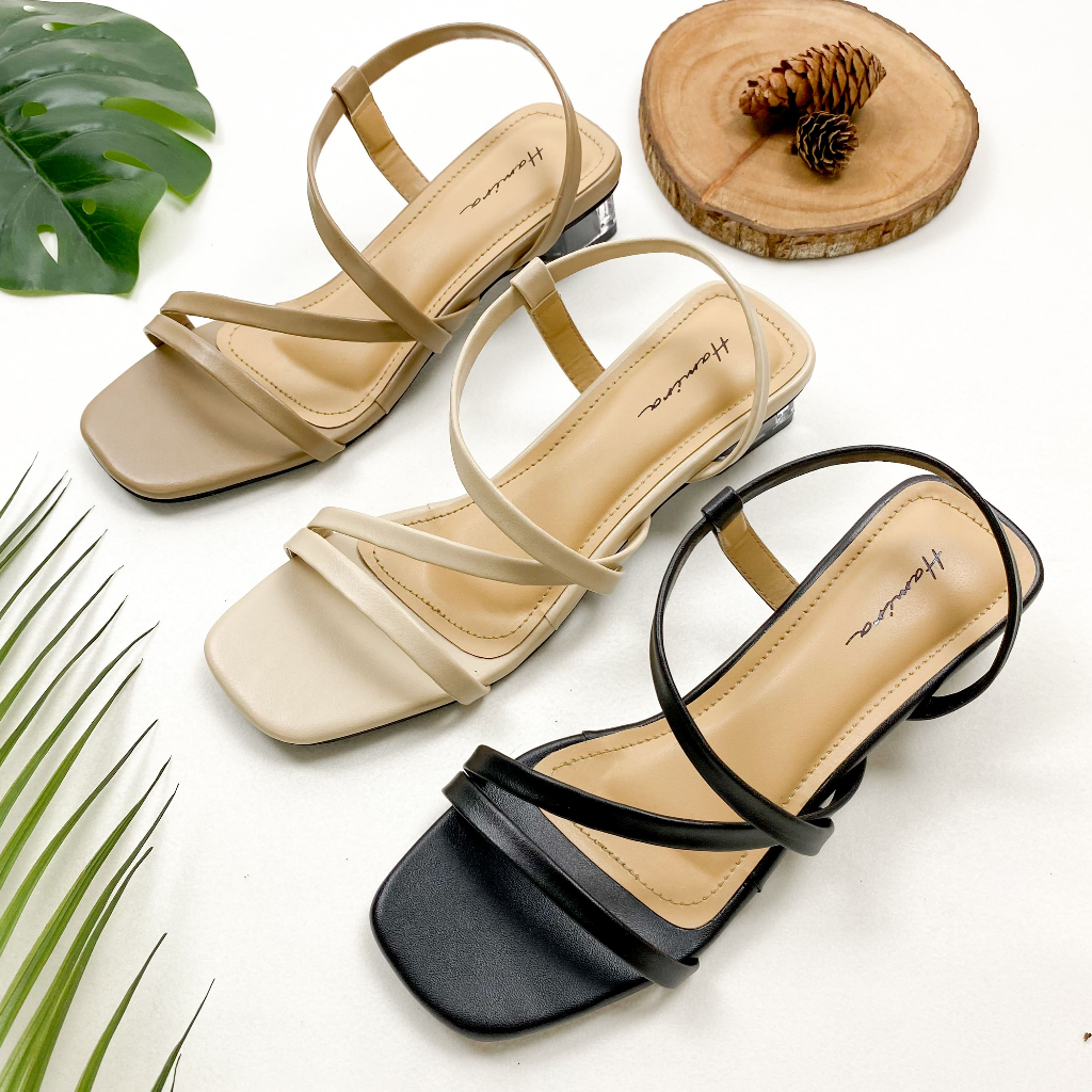 Jual HAMIRA Seraphina Sandal Heels kaca Wanita 3 cm | Shopee Indonesia
