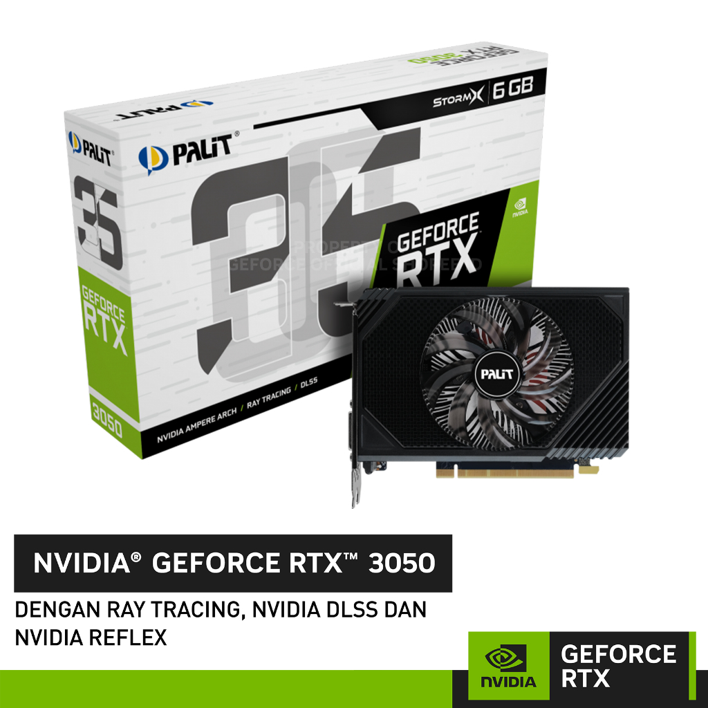 Jual PALIT GeForce RTX 3050 StormX | 6GB GDDR6 | Shopee Indonesia