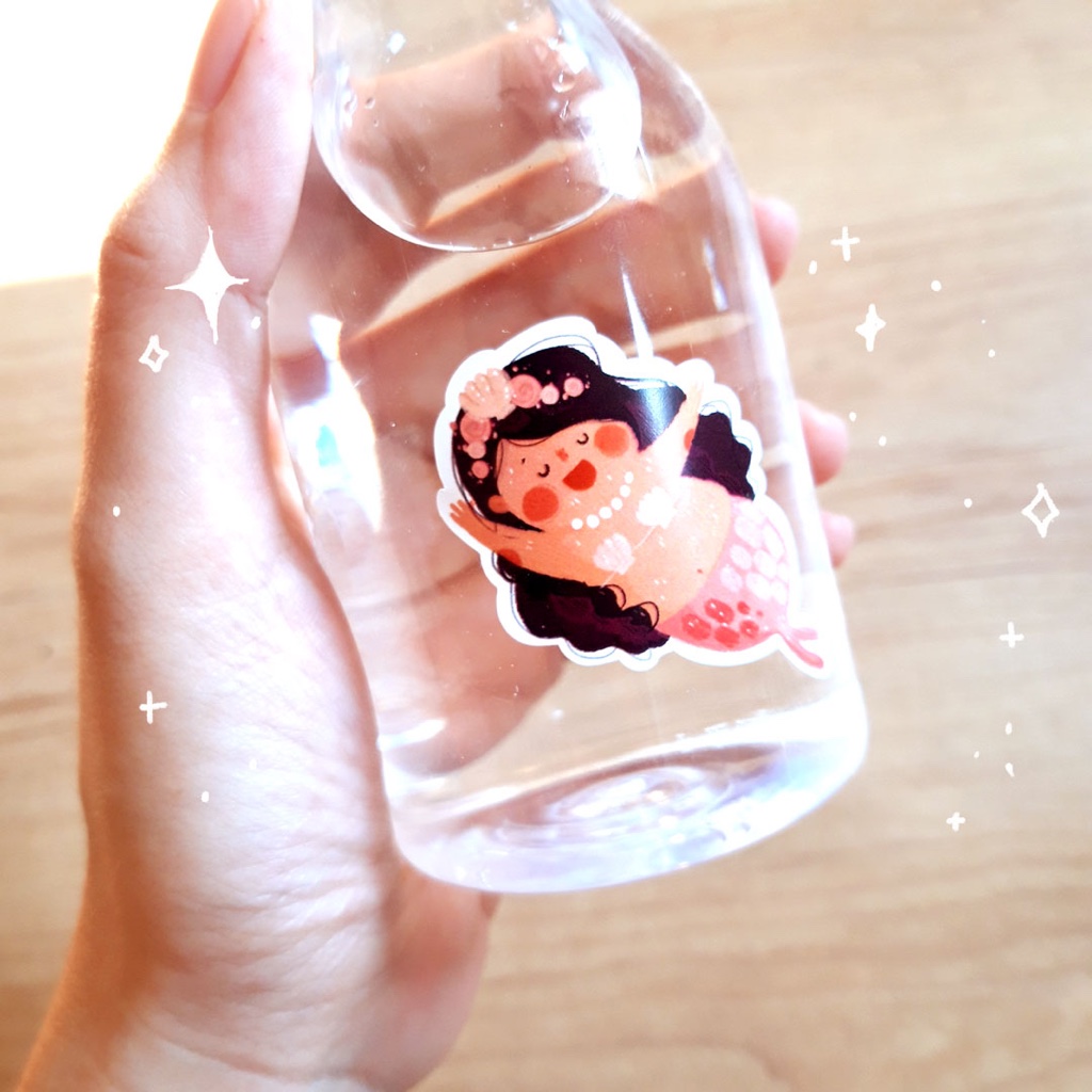 Jual Sticker label putri duyung gemuk lucu fat mermaid | Shopee Indonesia