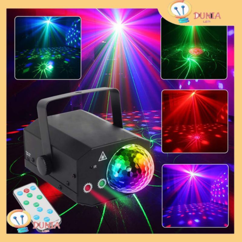 Jual Lampu LED Proyektor Laser Plus Magic Ball ikut Alunan Musik Lampu ...