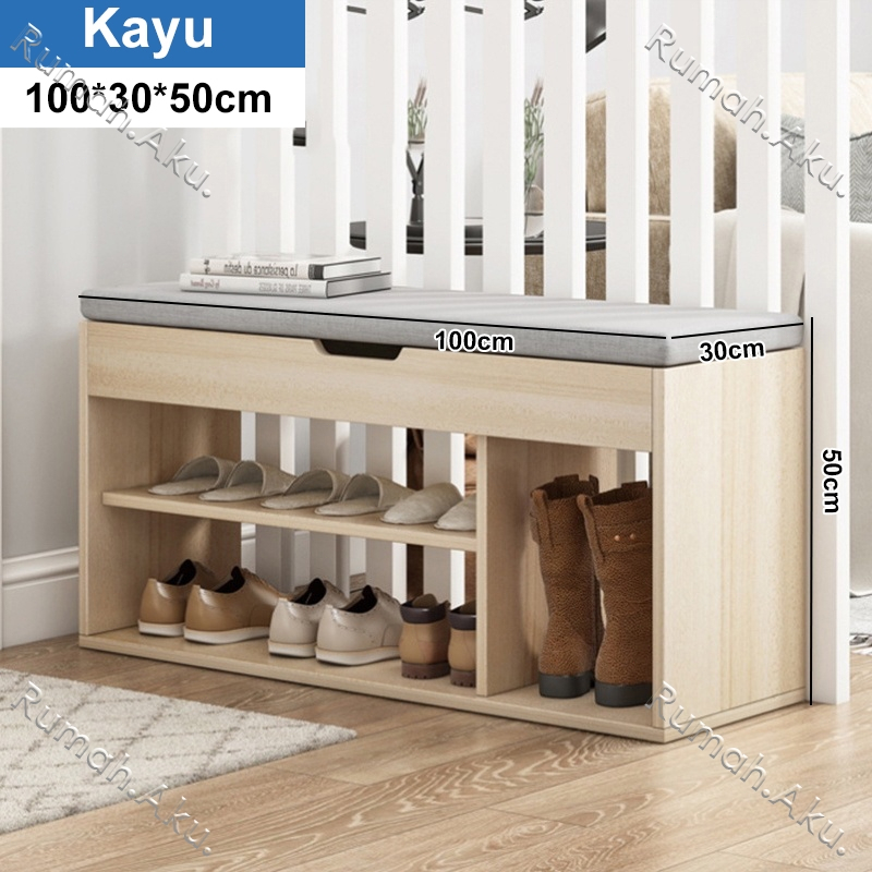 Jual RA Rak Sepatu Layer Puff Duduk Rak Sepatu Sofa Lemari Sepatu ...