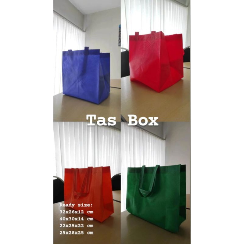 Jual (ISI 12 pcs) Tas hajatan 22x22 cm / Tas box / Tas spunbond | Shopee Indonesia