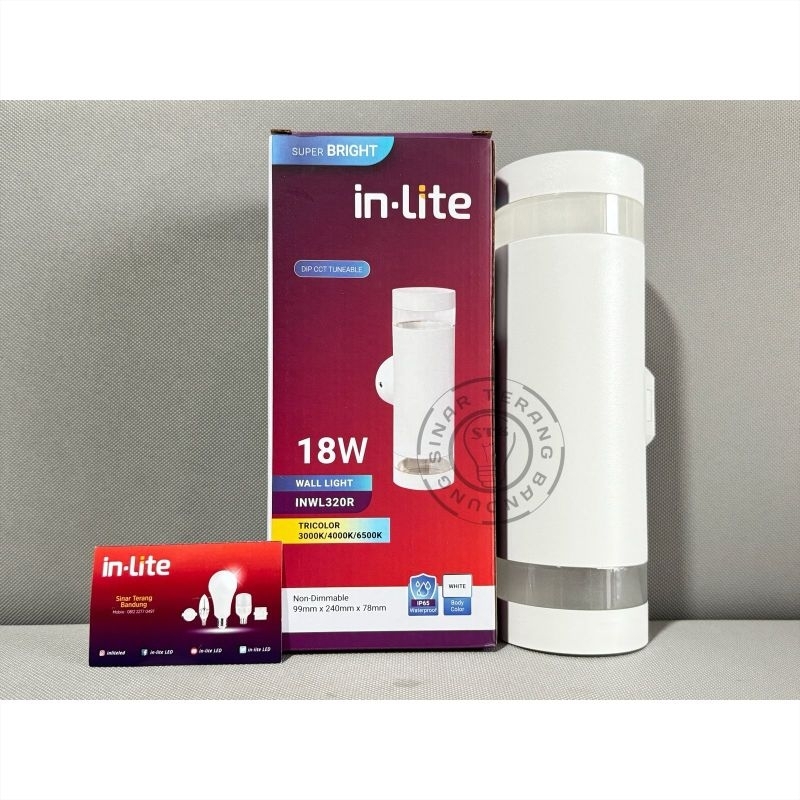 Jual LAMPU DINDING LED INLITE WALL LIGHT BULAT 3 WARNA - INWL320R ...