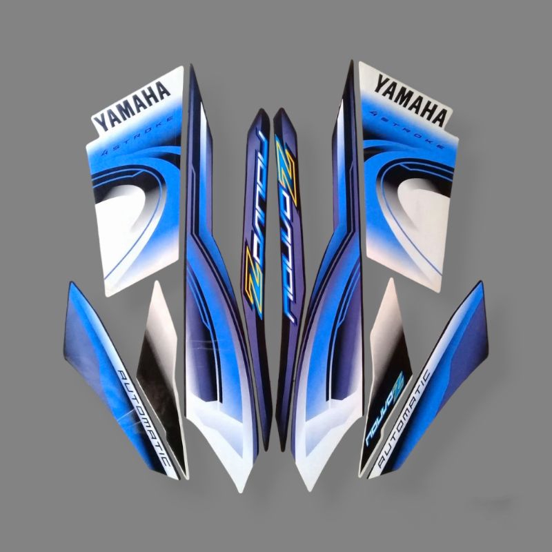 Jual Stiker Striping Motor NOUVO Z 2007 PUTIH Sticker Lis Body Standar ...