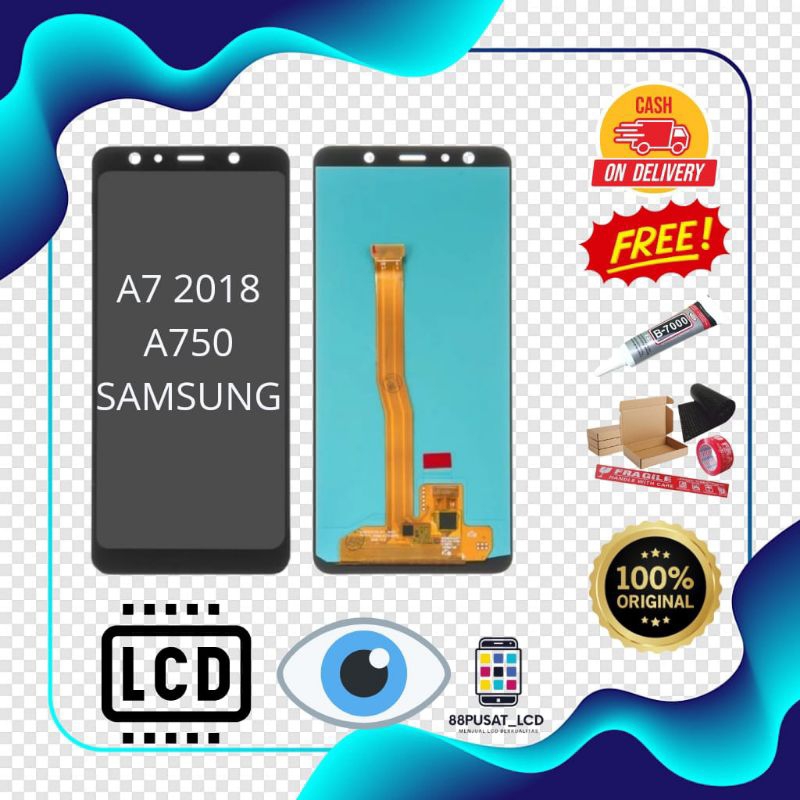 Jual LCD FULLSET SAMSUNG A7 2018 / A750 ORIGINAL TOUCHSCREEN LCD | Shopee Indonesia