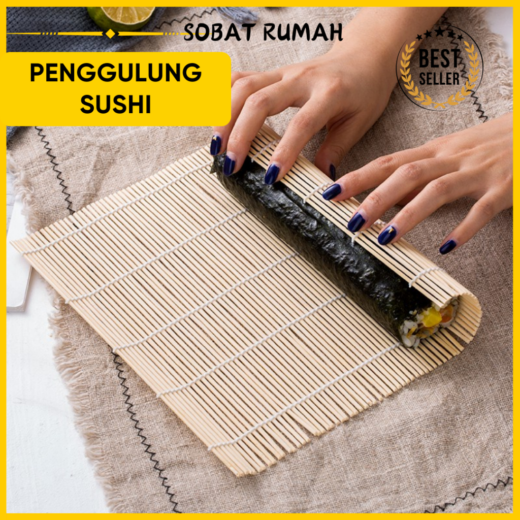 Jual PENGGULUNG SHUSHI BAMBU matras roll matt cetakan nasi jepang tikar ...