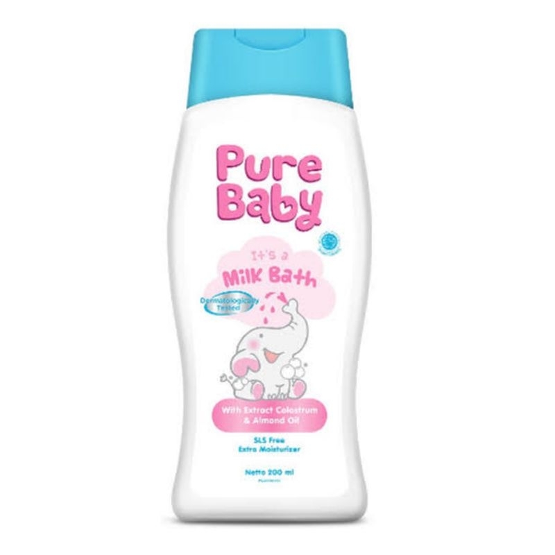 Jual PURE BABY Milk Bath 200 ml | Shopee Indonesia